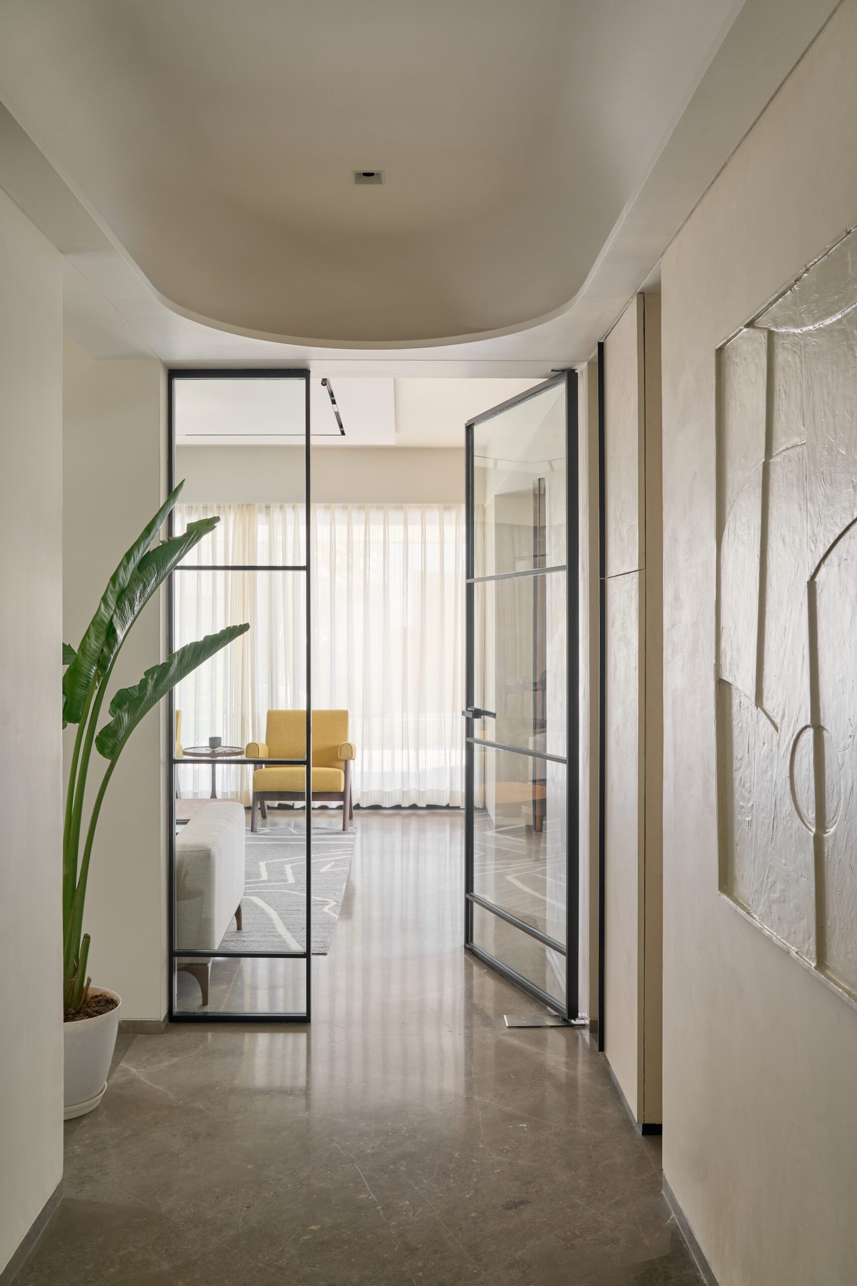 Liminal Living: A Dynamic Fusion of Geometry, Color, and Comfort in an ...