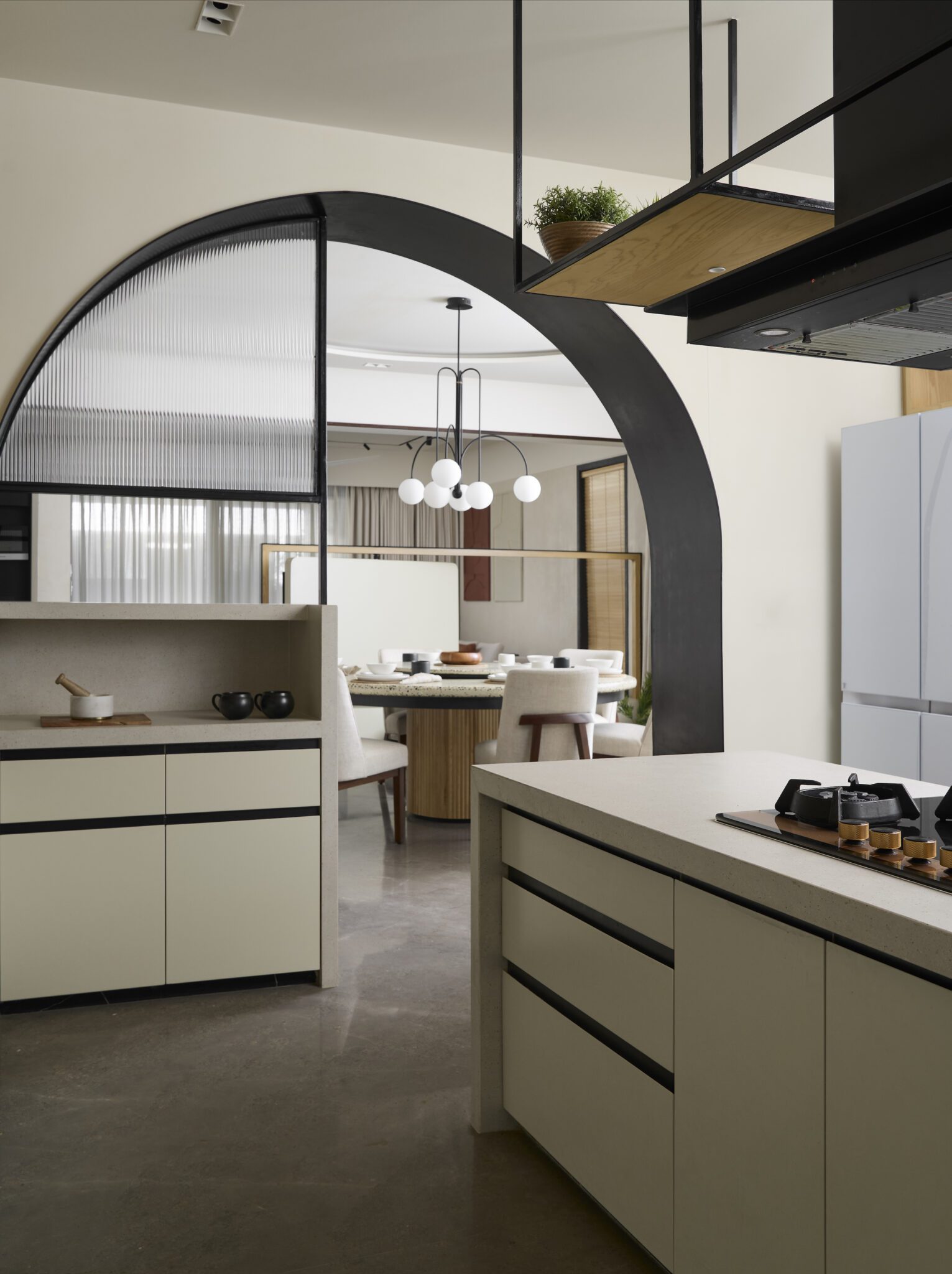 Liminal Living: A Dynamic Fusion of Geometry, Color, and Comfort in an ...